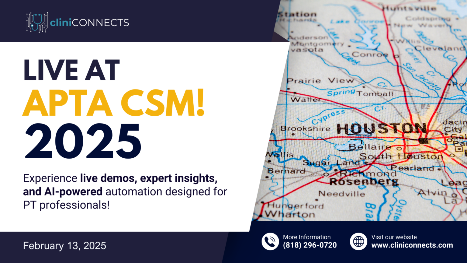 We’re LIVE at APTA CSM 2025! | CliniConnects